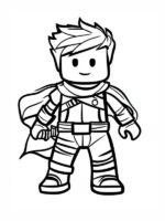Mewarnai Roblox untuk anak-anak (gambar untuk dicetak)