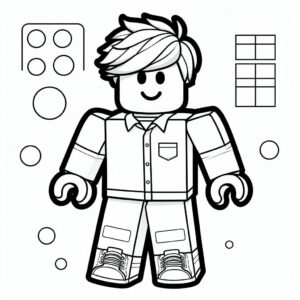 Desenhos Roblox para colorir e imprimir PDF gratis