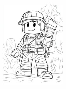 Roblox de colorat pentru copii (Desene imprimabile)