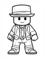 Roblox da colorare unico e stampare PDF gratuita