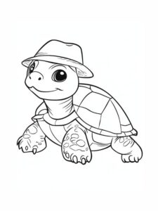 37 Broasca testoasa de colorat gratuit (Desene imprimabile)