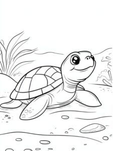 43 Broasca testoasa de colorat gratuit (Desene imprimabile)