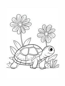 40 Broasca testoasa de colorat gratuit (Desene imprimabile)