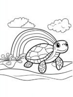 40 Broasca testoasa de colorat gratuit (Desene imprimabile)