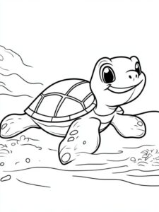 40 Broasca testoasa de colorat gratuit (Desene imprimabile)