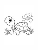 40 Broasca testoasa de colorat gratuit (Desene imprimabile)