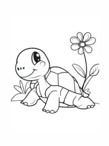 37 Broasca testoasa de colorat gratuit (Desene imprimabile)