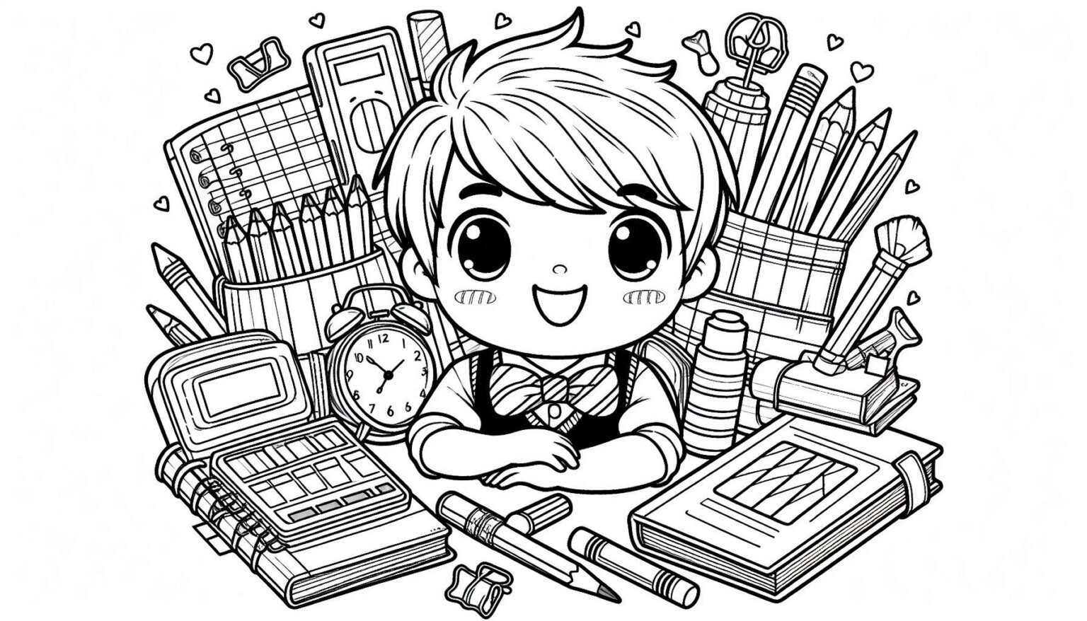 Kleurplaat Start Schooljaar Unieke | Download En Print