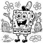 90+ Desenhos Spongebob para colorir e imprimir PDF