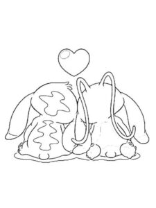29+ Stitch și înger de colorat gratuit (Desene imprimabile)