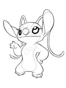 29+ Stitch și înger de colorat gratuit (Desene imprimabile)