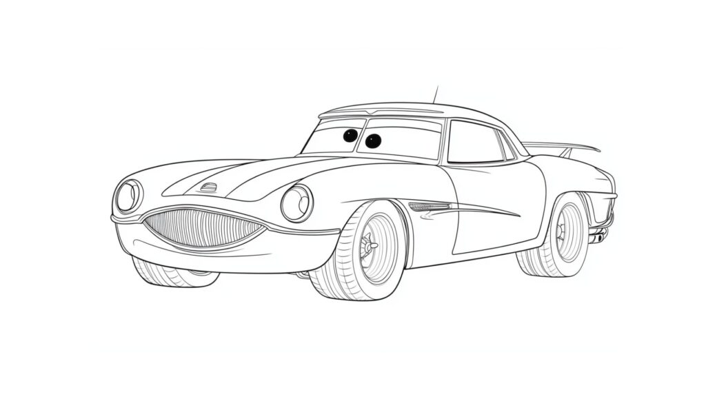 15 Cars de colorat pentru copii gratuit (Desene imprimabile)