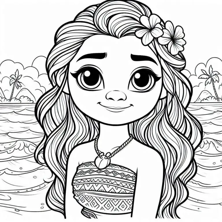 46+ Moana Coloring Pages Unique by Kleur-v-Kind