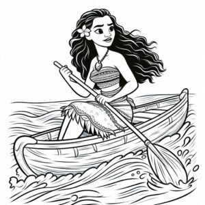 49+ Vaiana da colorare unico e stampare PDF gratuita