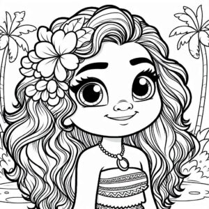 46+ Moana Coloring Pages Unique by Kleur-v-Kind