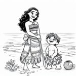 46+ Moana Coloring Pages Unique by Kleur-v-Kind
