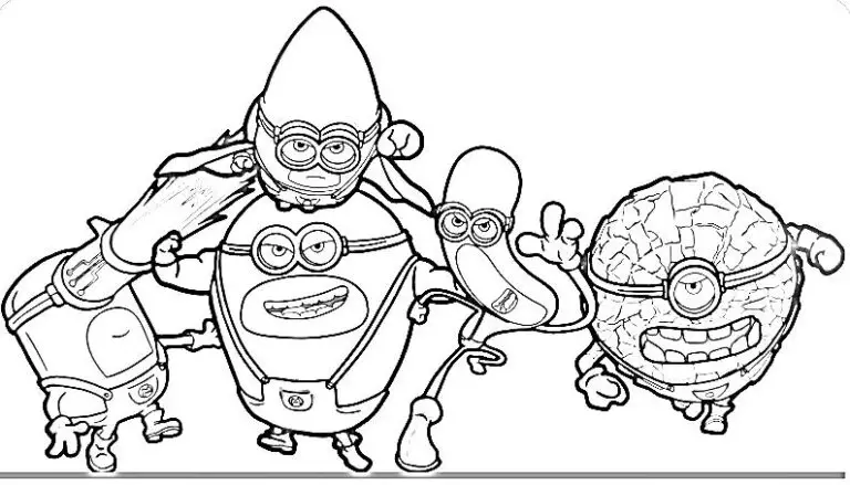 33+ Latest Despicable Me 4 Coloring Pages | Kleur-v-Kind