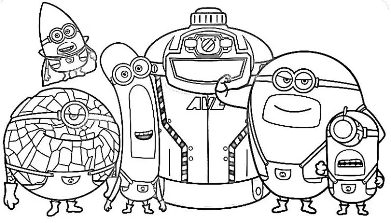 33+ Latest Despicable Me 4 Coloring Pages | Kleur-v-Kind