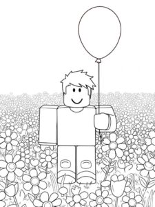 Roblox de colorat pentru copii (Desene imprimabile)