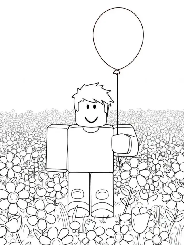 Roblox de colorat pentru copii (Desene imprimabile)