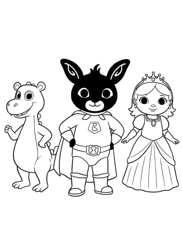 66+ Bing Coloring Pages For Kids | Free Printables