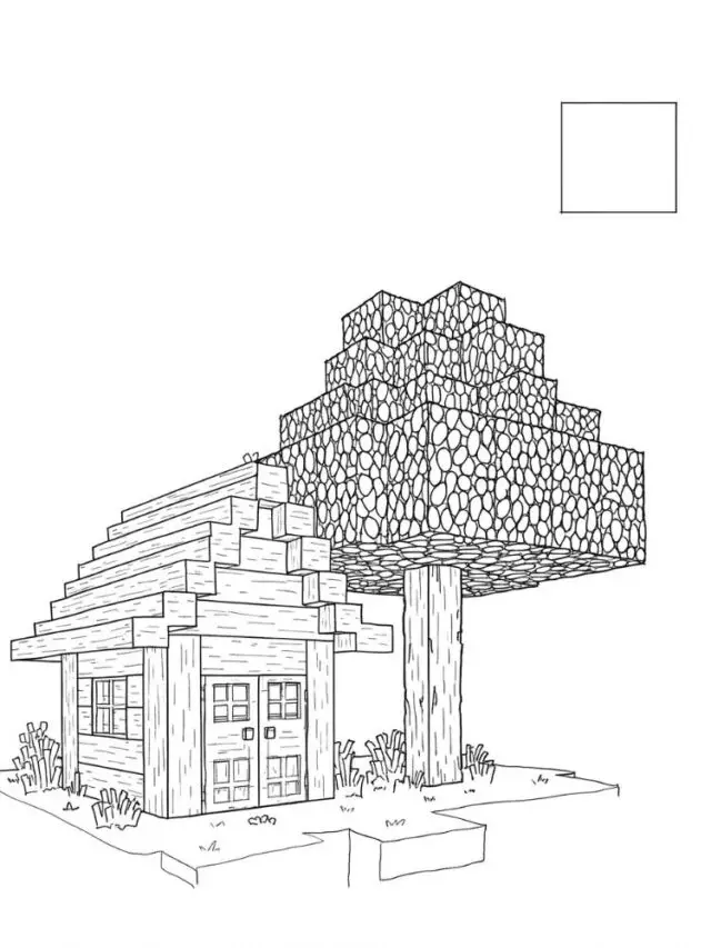 69 Minecraft de colorat pentru copii (Desene imprimabile)