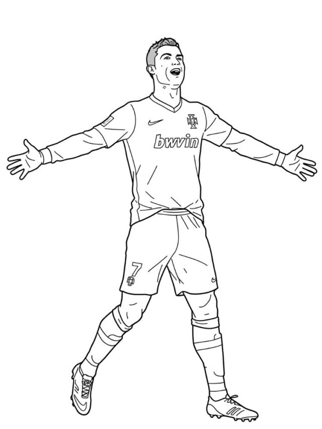 36+ Cristiano ronaldo de colorat gratuit (Desene imprimabile)