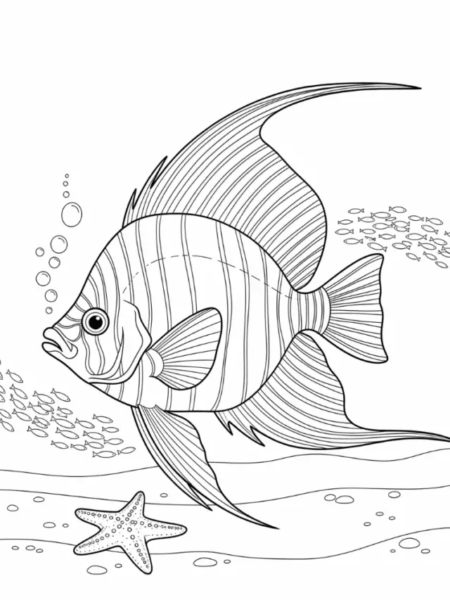 36+ Halaman Mewarnai Ikan Terindah Di Laut Oleh Kleur-v-Kind