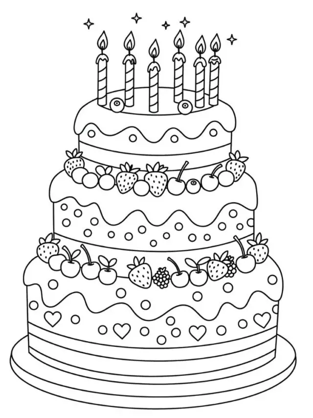 76+ Kake fargelegging unik utskrivbare PDF gratis