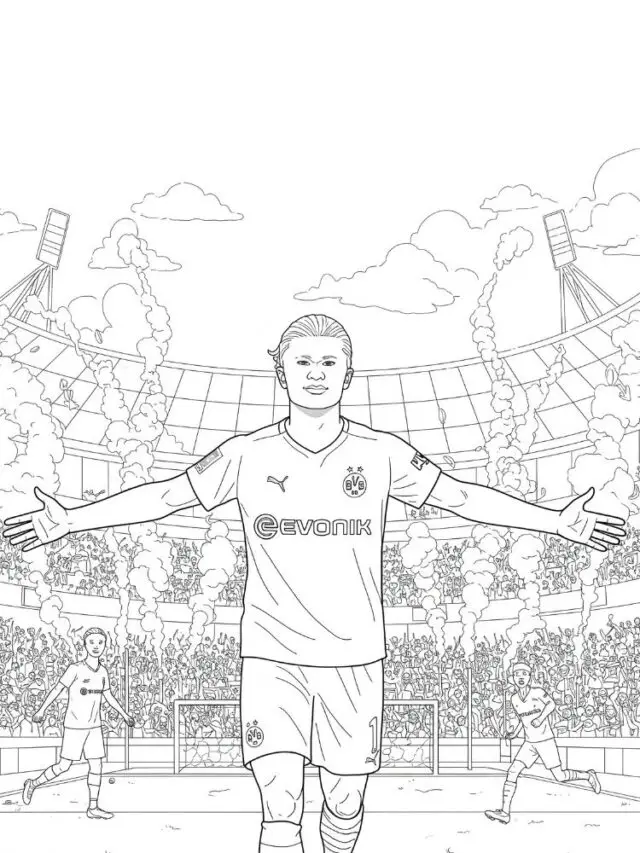 16+ Erling Haaland Coloring Pages Unique | Free Printables