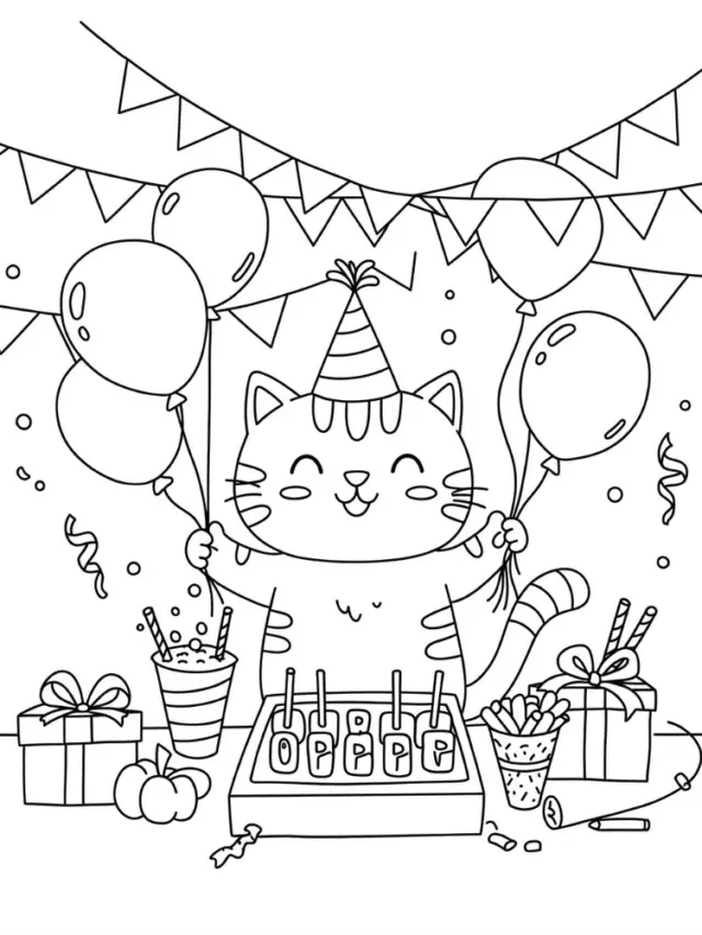 78 Kleurplaat Kat Voor Kinderen | Downloaden En Printen