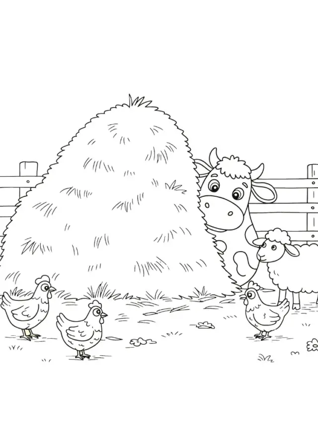 27+ Ko målarbilder för barn utskrivbar PDF gratis