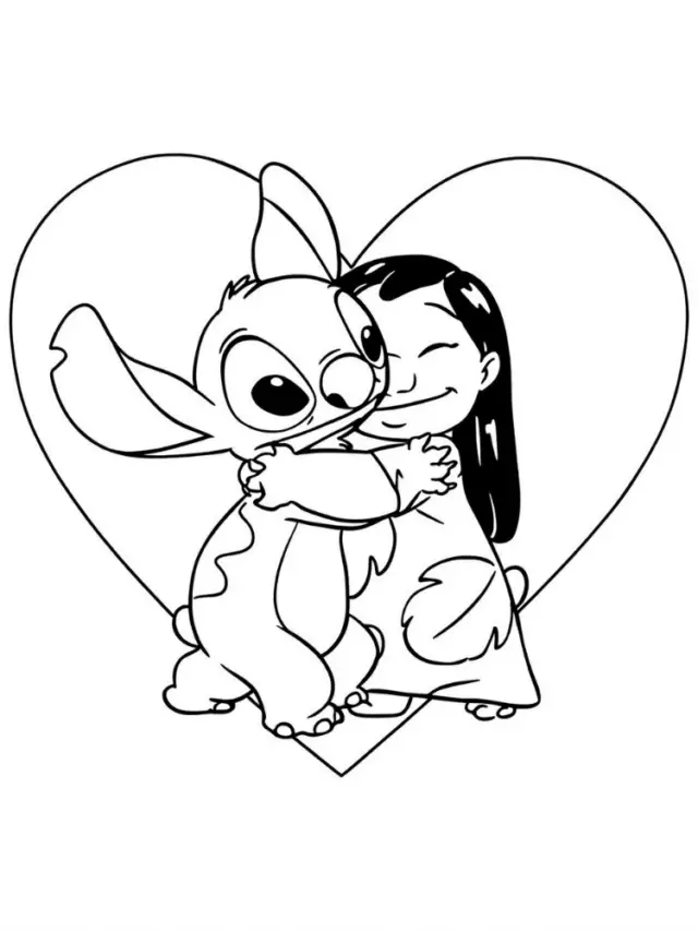 56+ Lilo și Stitch de colorat gratuit (Desene imprimabile)