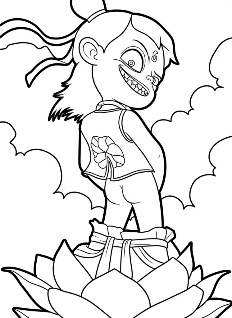 18 Ne Zha coloring pages | Free Printables PDF