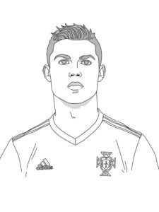 36+ Cristiano ronaldo de colorat gratuit (Desene imprimabile)