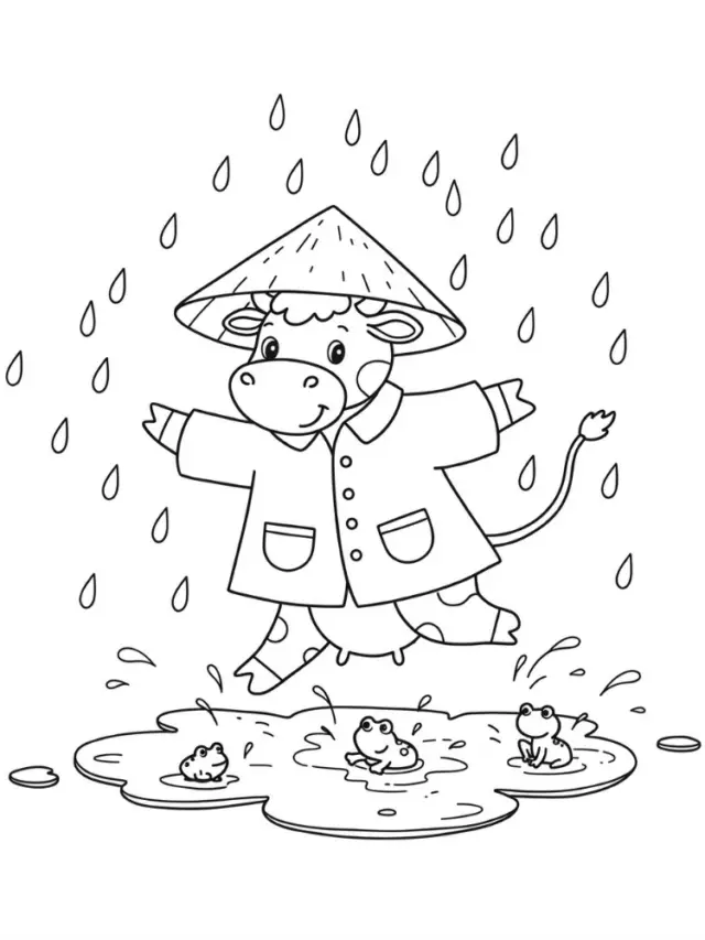 27+ Ko målarbilder för barn utskrivbar PDF gratis