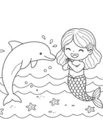 93 Havfrue Tegninger Farvelægning Printbar gratis PDF