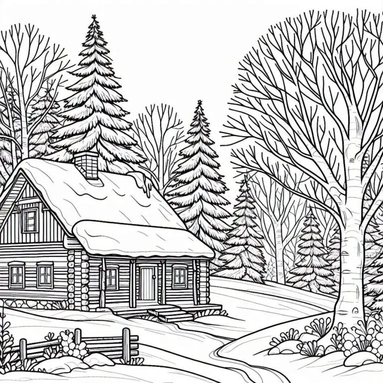 33+ Vinter Tegninger Farvelægning Printbar gratis PDF