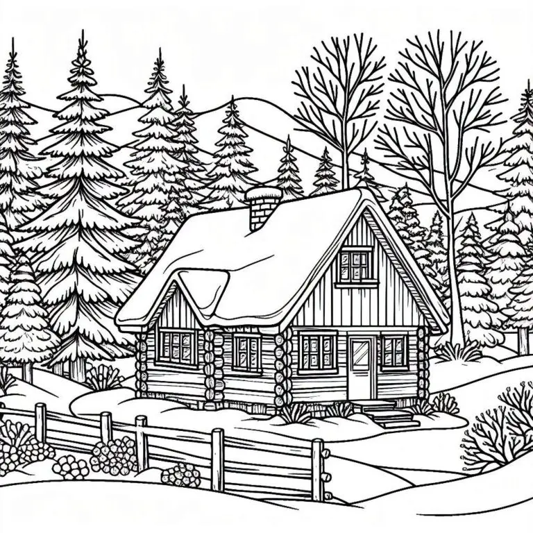 33+ Vinter Tegninger Farvelægning Printbar gratis PDF