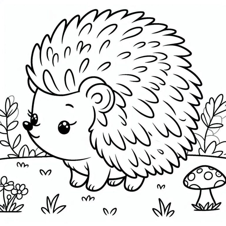 36+ Dibujos de erizo para colorear e imprimir PDF gratis