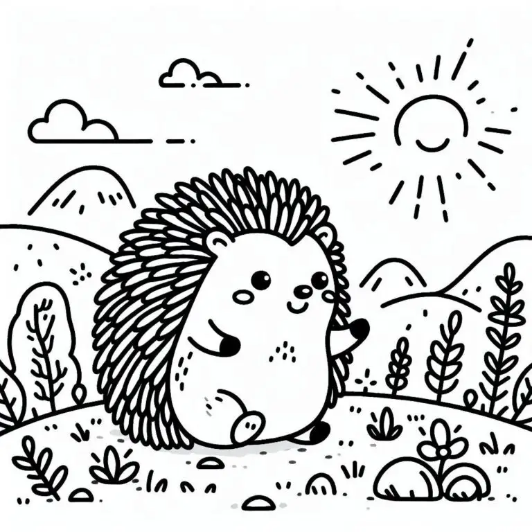 30+ Dibujos de erizo para colorear e imprimir PDF gratis
