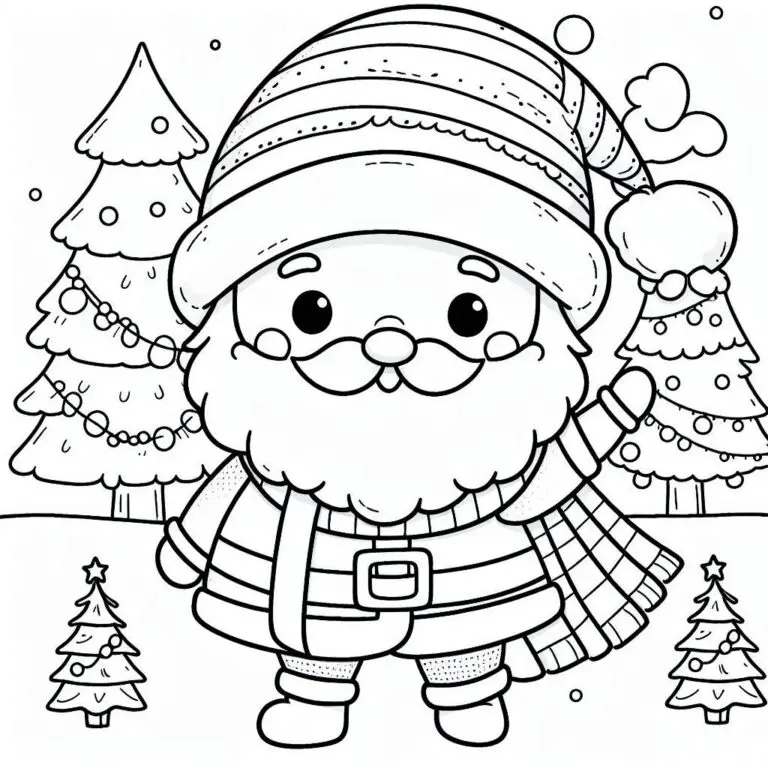 70+ Coloring Page Christmas Unique | Download And Print PDF