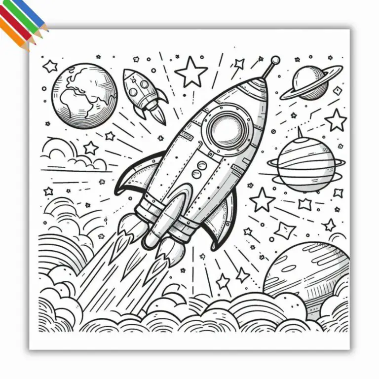 23+ Coloriage Fusée Unique (Dessins à imprimer PDF)