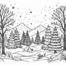 33+ Desenhos inverno para colorir e imprimir PDF gratis