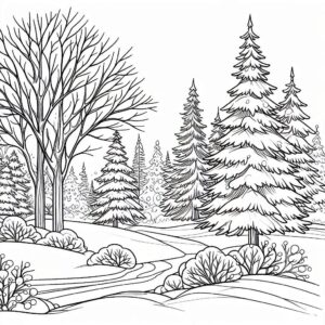 30+ Vinter fargelegging unik utskrivbare PDF gratis