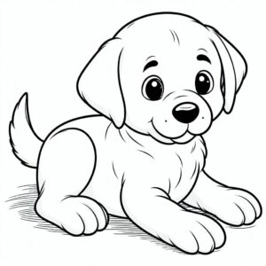42 Câini de colorat unici (Desene imprimabile PDF)