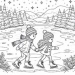 36+ Dibujos de invierno para colorear imprimir PDF