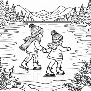 36+ Dibujos de invierno para colorear imprimir PDF