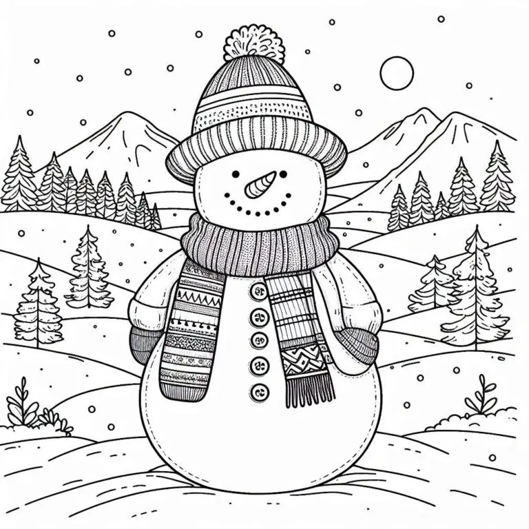 36+ Vinter Tegninger Farvelægning Printbar gratis PDF