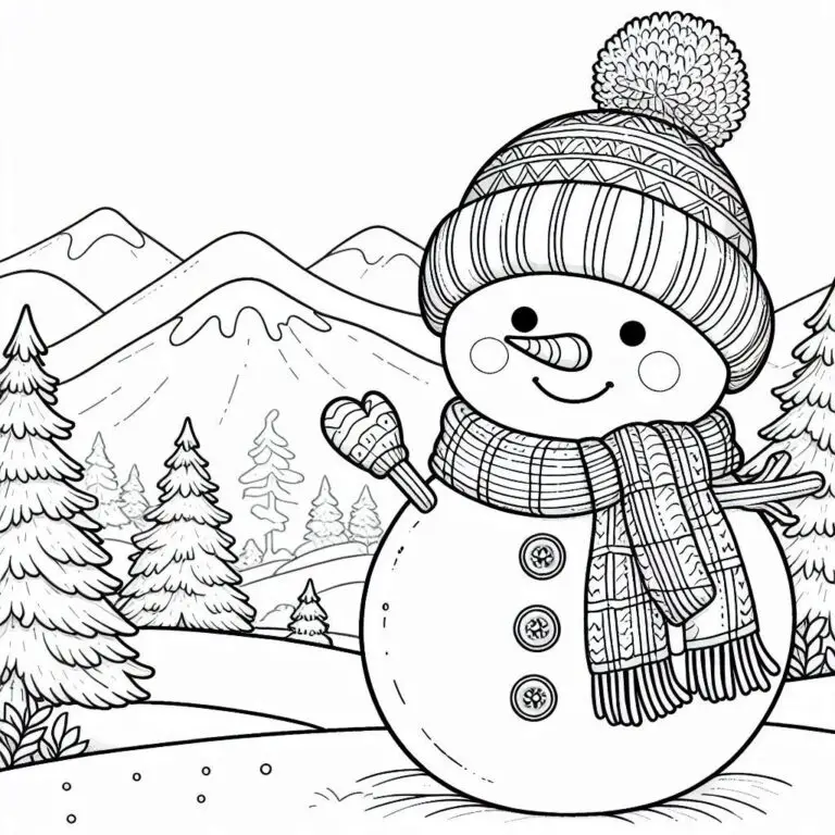 36+ Desenhos inverno para colorir e imprimir PDF gratis